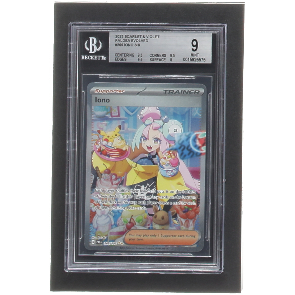 Iono 2023 Pokemon Scarlet and Violet Paldea Evolved SIR #269 (BGS 9 ...