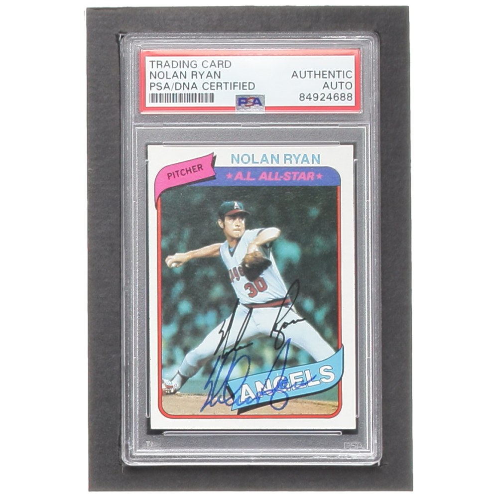 Nolan Ryan Signed 1980 Topps #580 (PSA) | Pristine Auction