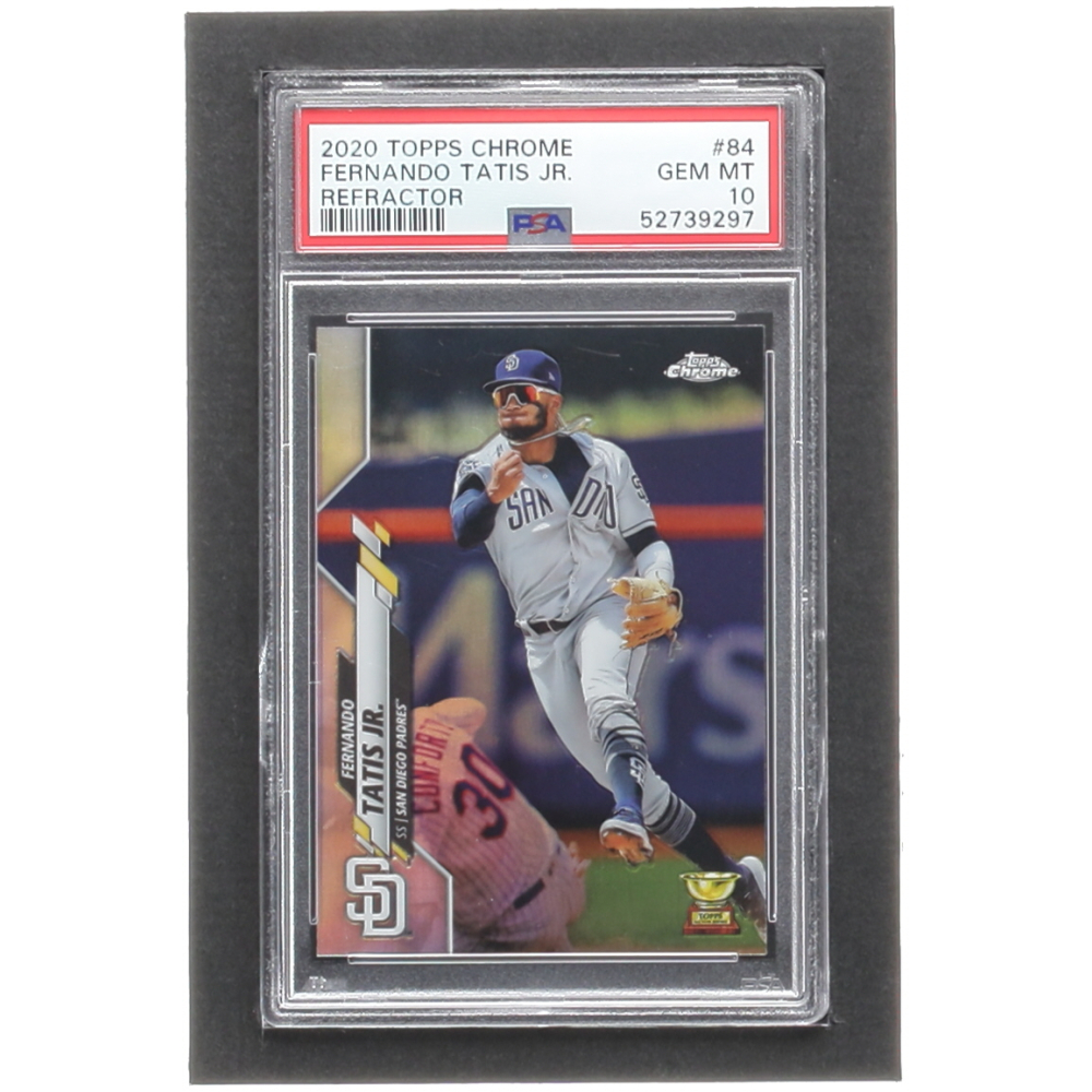 Fernando Tatis Jr. 2020 Topps Chrome Prism Refractors #84 (PSA 10 ...