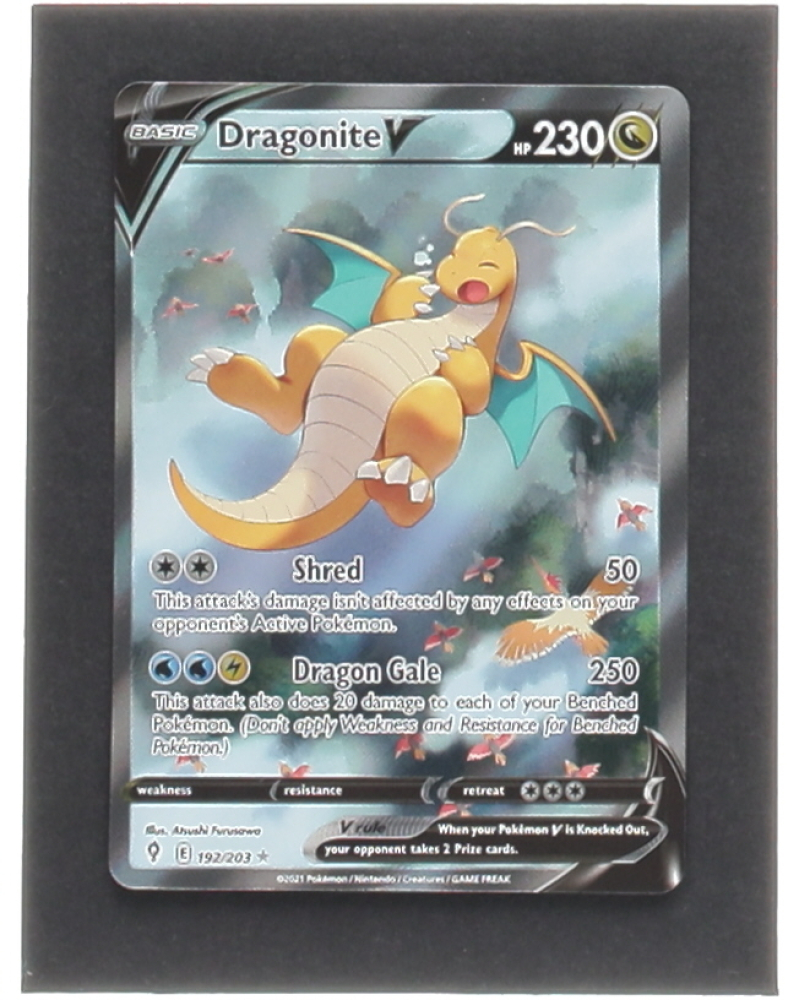 Dragonite V Pokemon 2021 Evolving Skies #192 Full Art Holo | Pristine ...