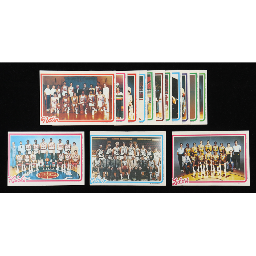 1980 Topps NBA Team Pin-Ups Mini Posters Complete Set of (16 ...