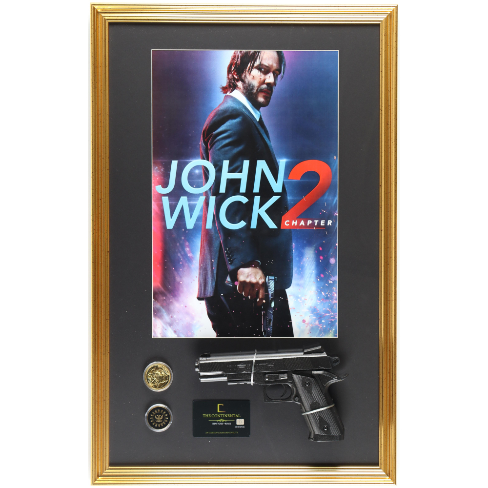 "John Wick Chapter 2" Custom Framed Movie Poster Display with Replica ...