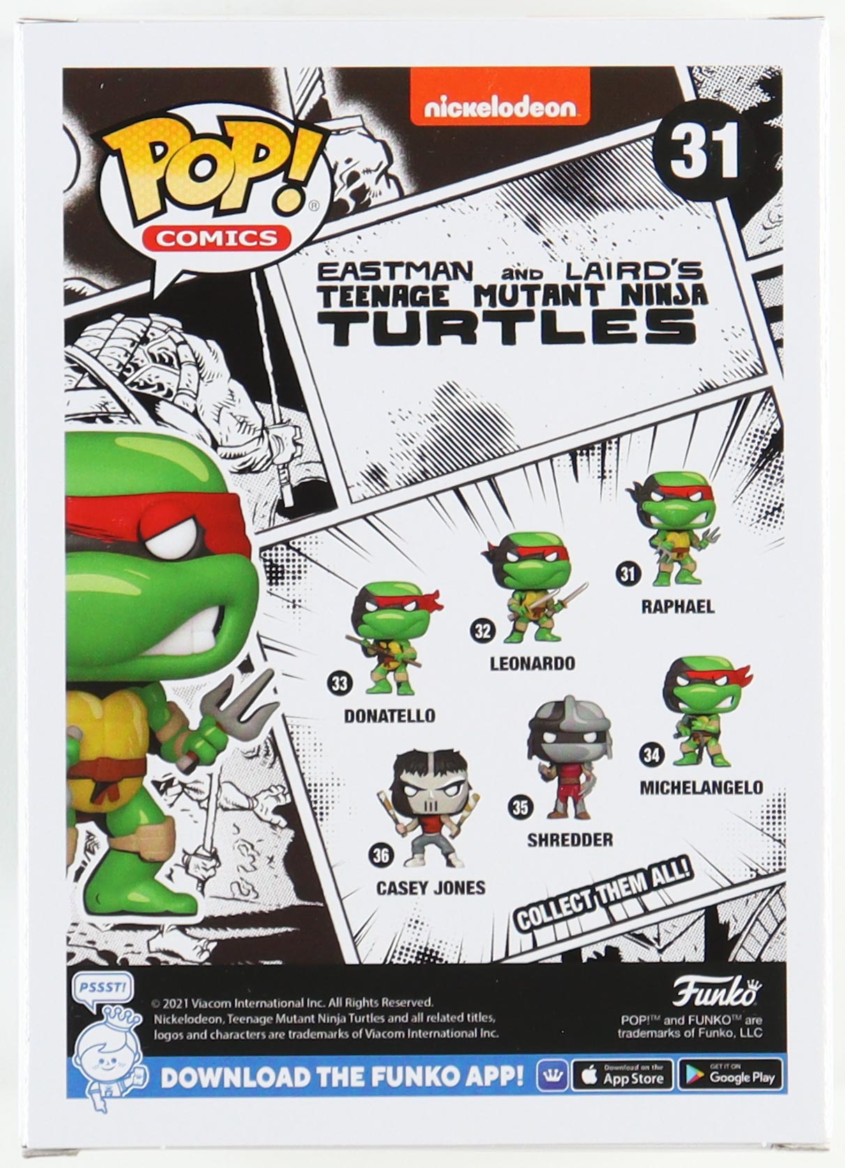 Kevin Eastman Signed "Teenage Mutant Ninja Turtles" #31 Raphael Funko ...