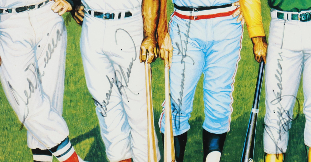 500 Home Run Club Custom Framed Poster Display Signed by (11) With ...