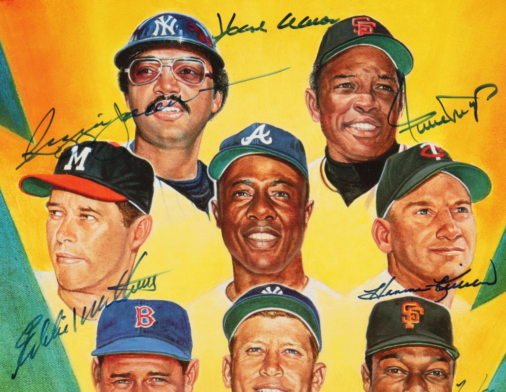 500 Home Run Club Custom Framed Photo Display Signed By (11) With ...