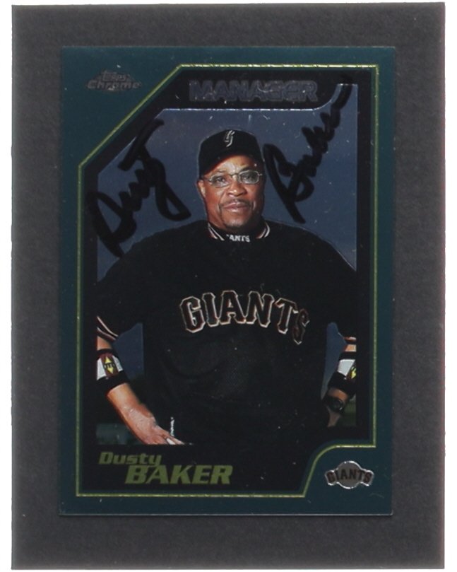 Dusty Baker Signed 2001 Topps Chrome #276 MG (Beckett) | Pristine Auction