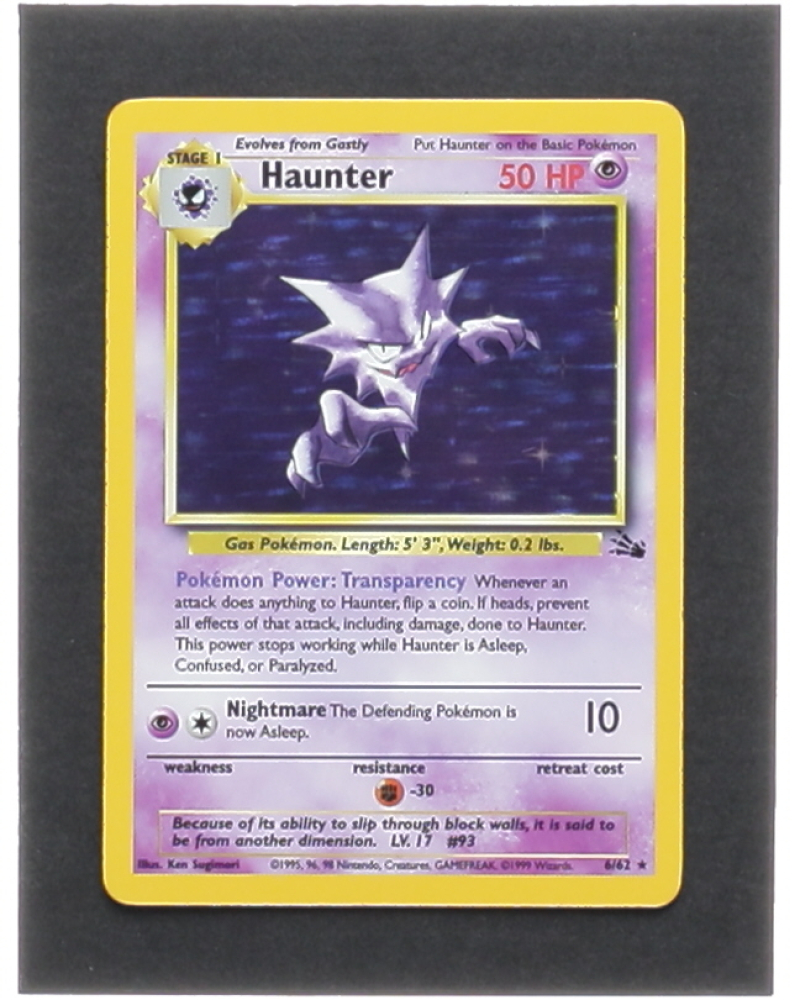 Haunter 1999 Pokemon Fossil Unlimited #6 Holo | Pristine Auction