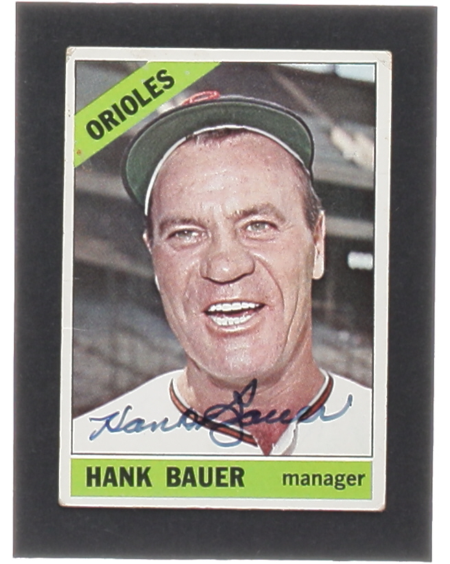 Hank Bauer Signed 1966 Topps #229 MG (Beckett) | Pristine Auction