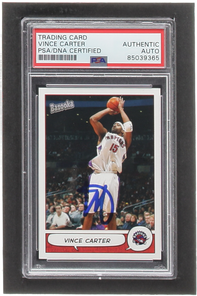 Vince Carter Signed 2004-05 Bazooka #70 (PSA) | Pristine Auction