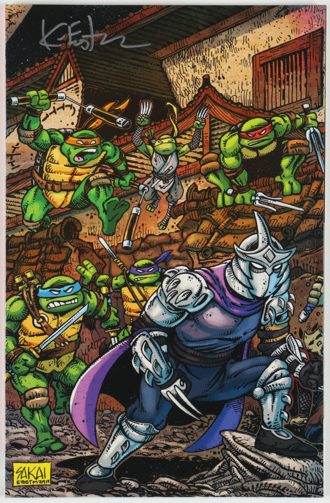 Kevin Eastman Signed "Teenage Mutant Ninja Turtles" #100 DOGU SAKAI ...