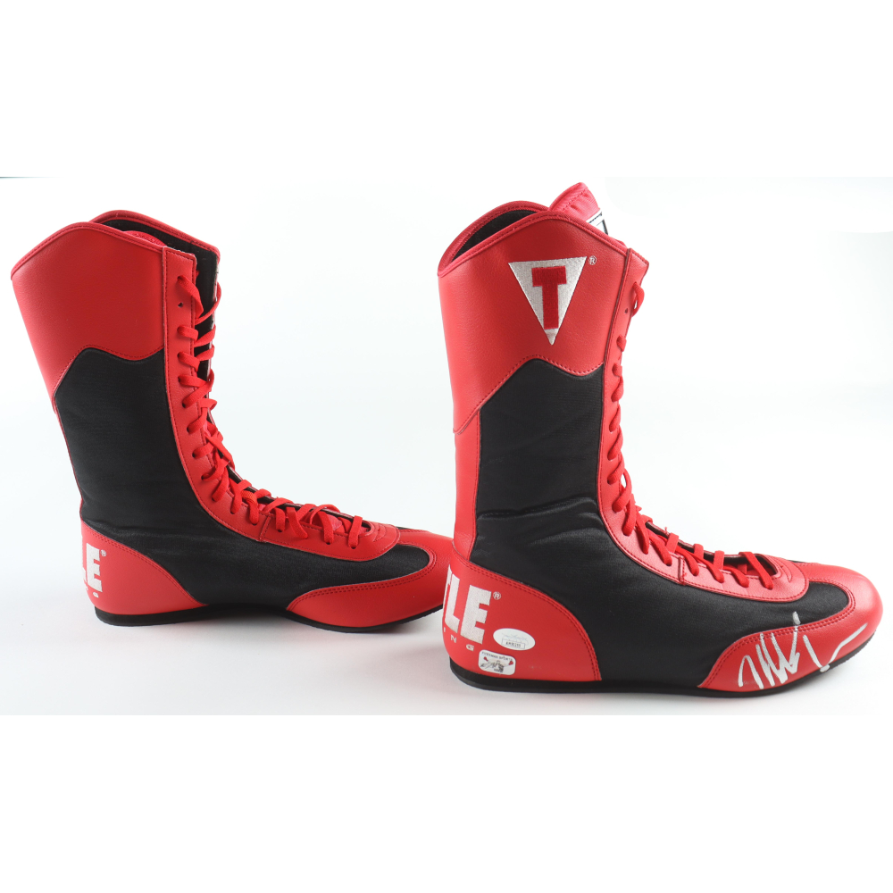 Mike Tyson Signed Everlast Pro Boxing Boots (JSA & Tyson) | Pristine ...