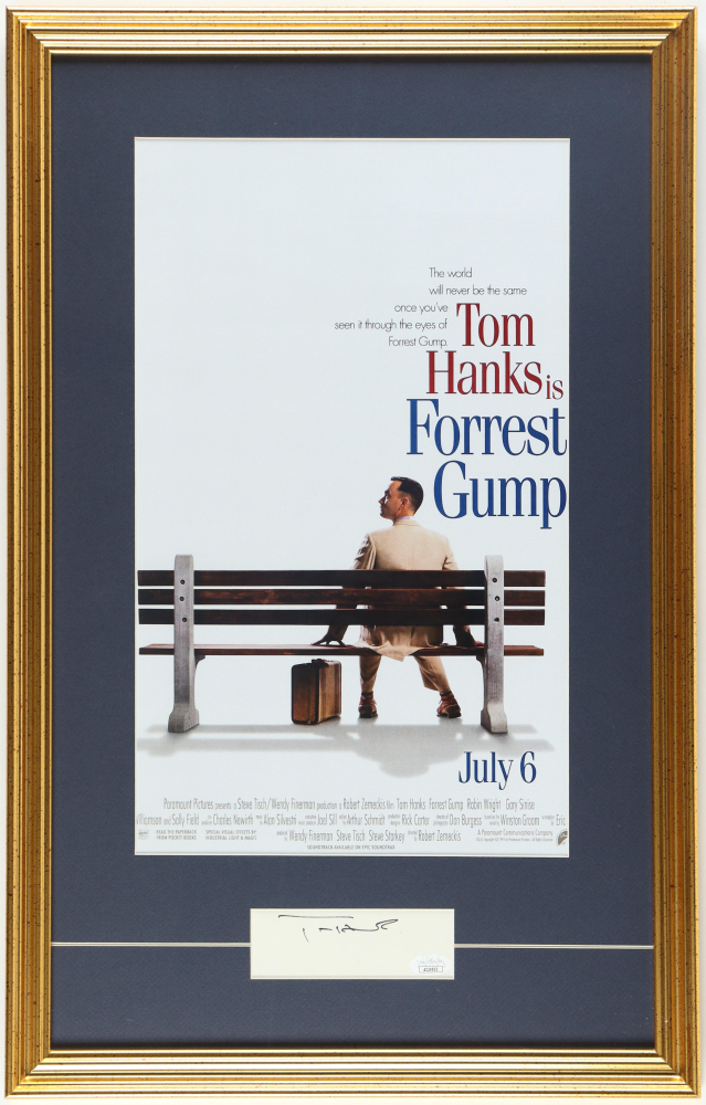 Tom Hanks Signed "Forrest Gump" Custom Framed Cut Display (JSA ...