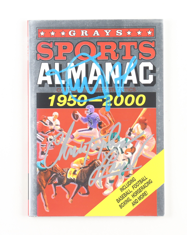 Michael J. Fox & Christopher Lloyd Signed "Back to the Future Part II" Grays Sports Almanac ...