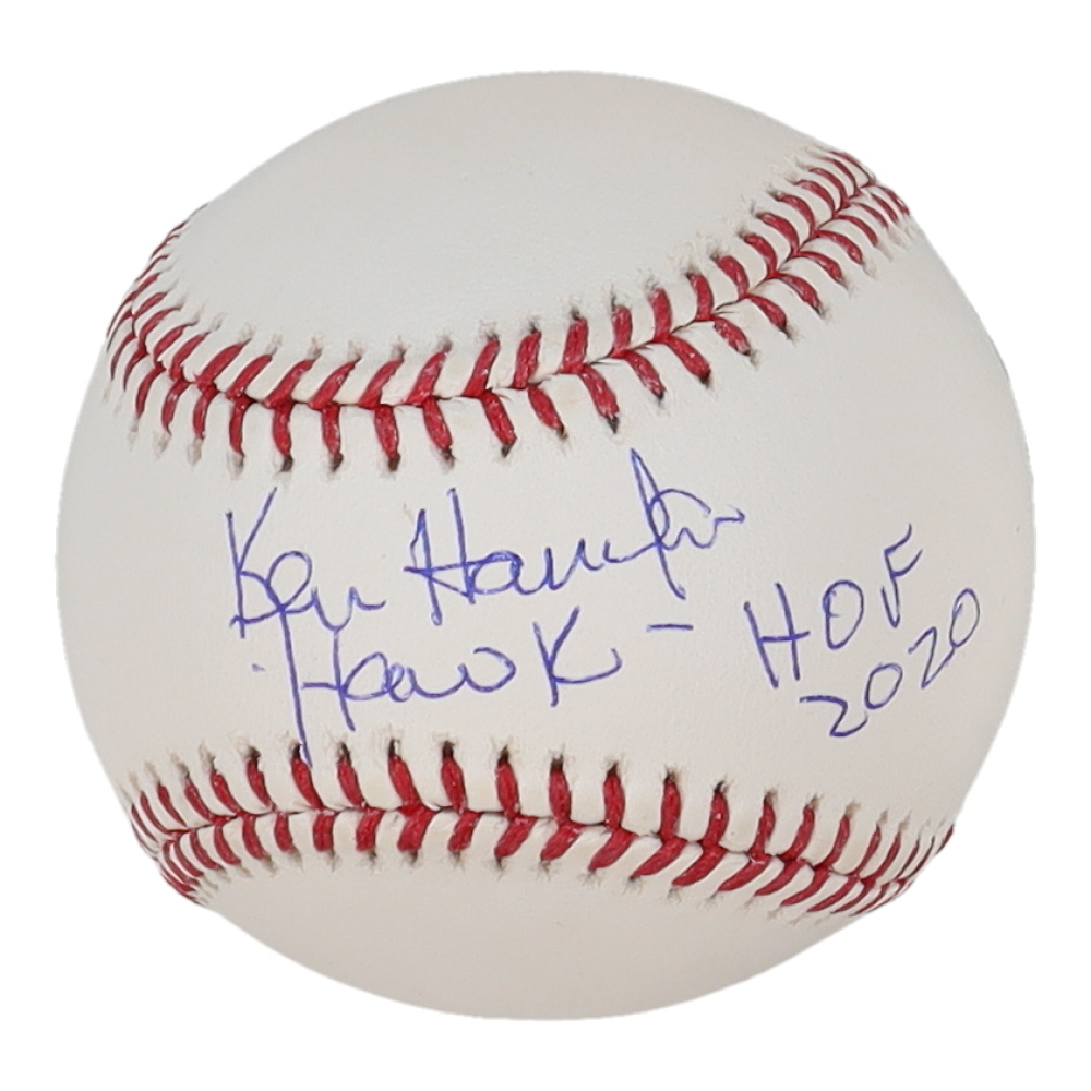 Ken "Hawk" Harrelson Signed OML Baseball Inscribed "HOF 2020" (Beckett ...