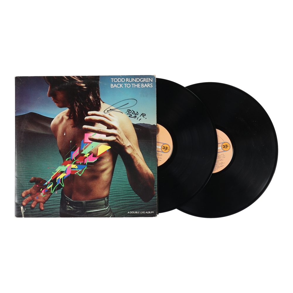 Todd Rundgren Signed "Back to the Bars" Vinyl Record Album Inscribed ...