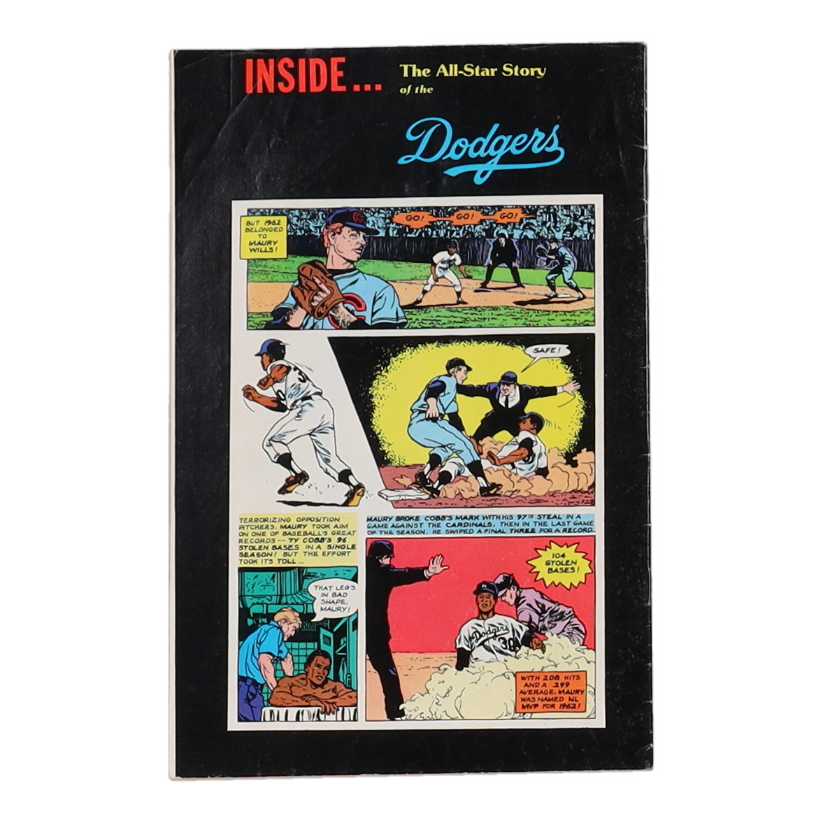 1979 "The All-Star Story of the Dodgers" #1 Stadium Comic Book ...
