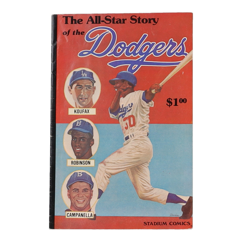 1979 "The All-Star Story of the Dodgers" #1 Stadium Comic Book ...