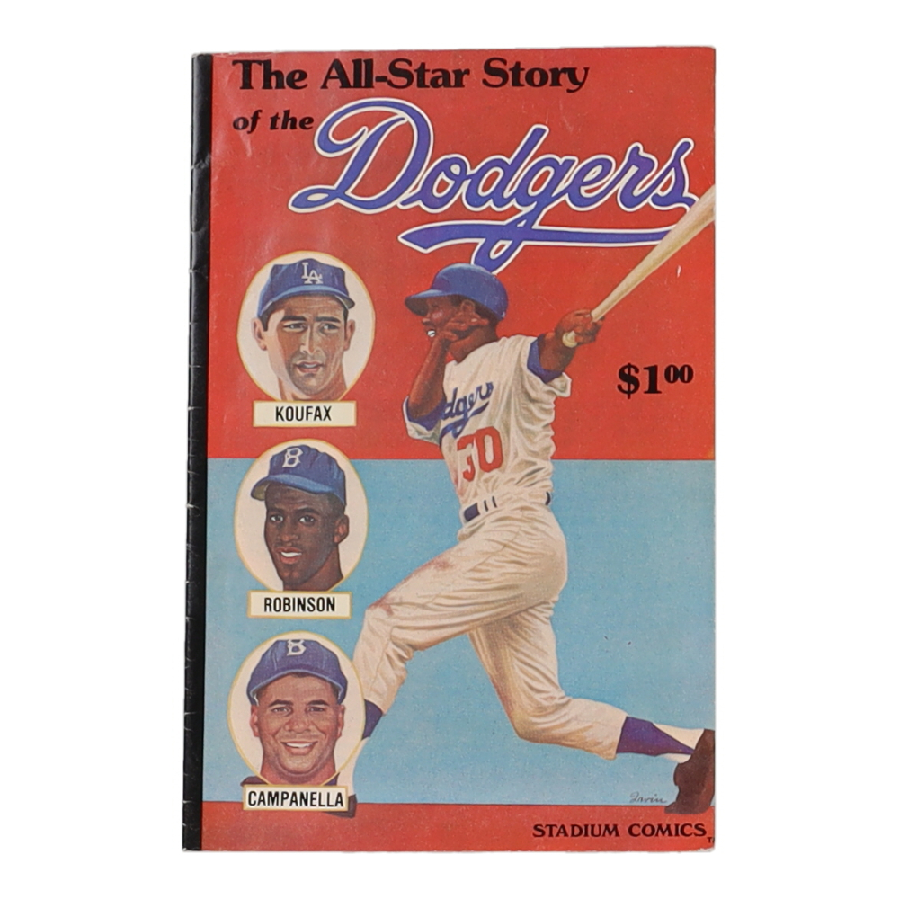 1979 "The All-Star Story of the Dodgers" #1 Stadium Comic Book ...