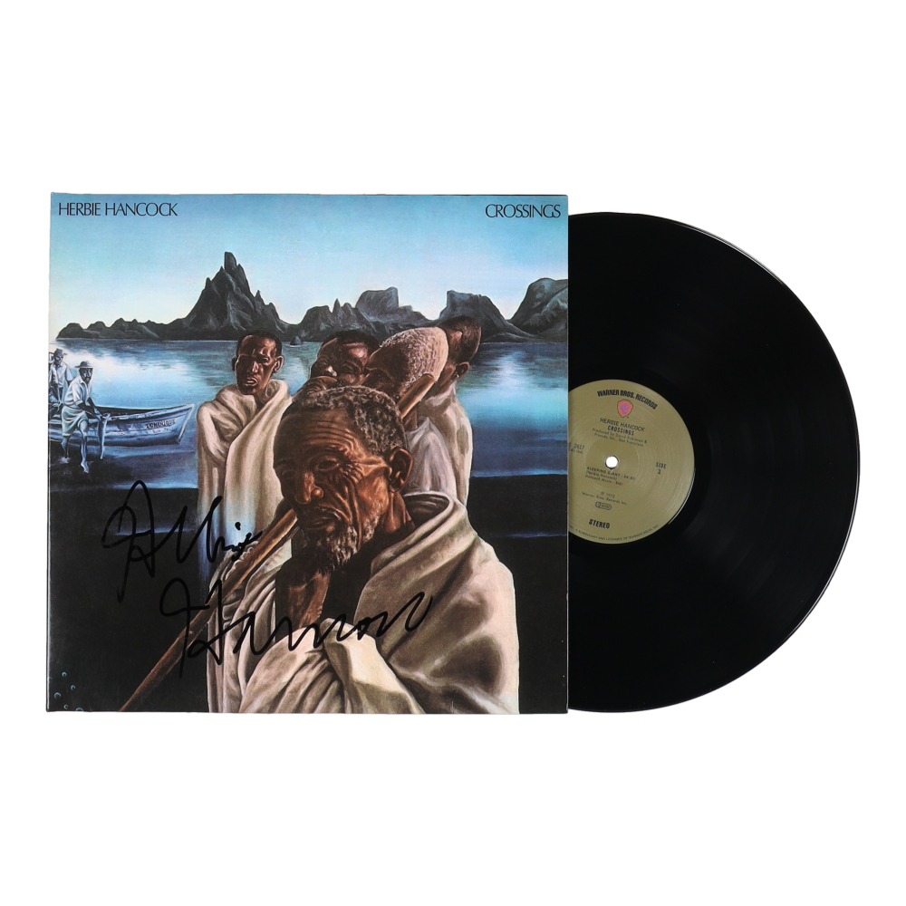 Herbie Hancock Signed "Crossings" Vinyl Record Album (Beckett ...