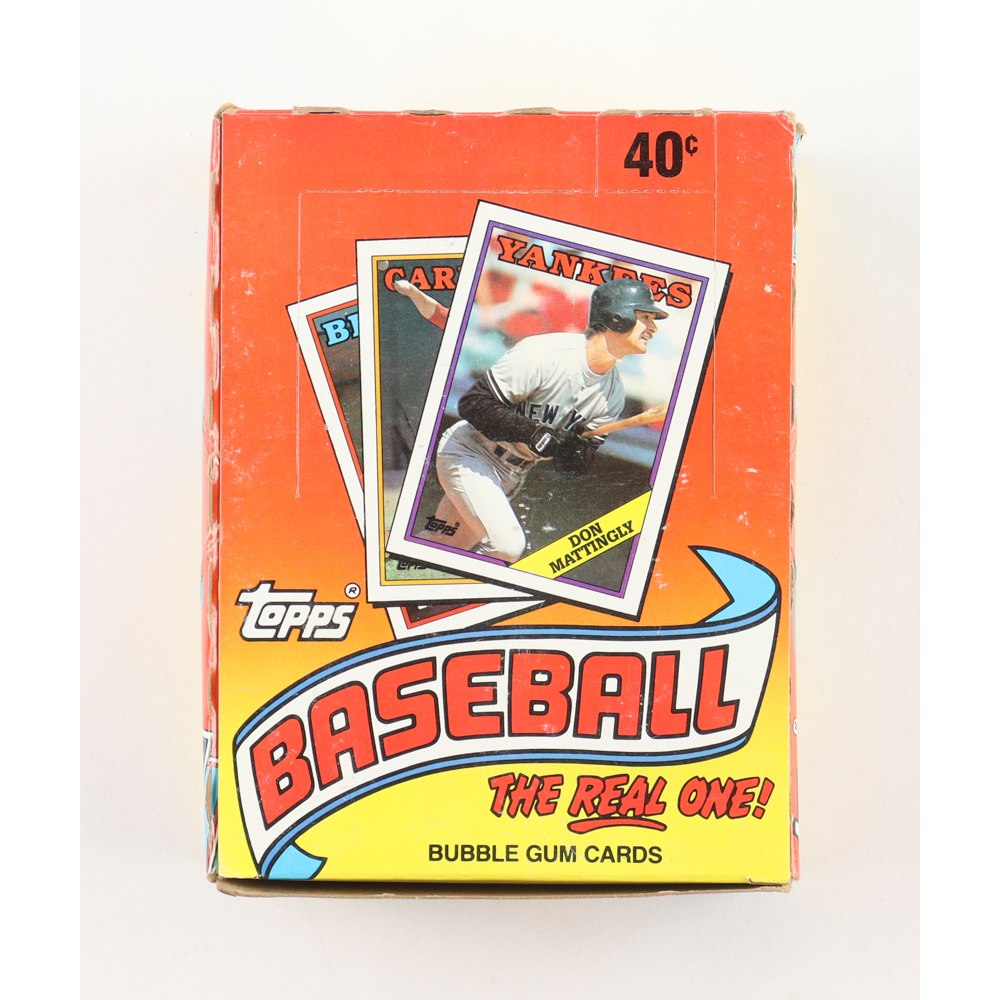 1988 Topps "The Real One" Bubble Gum Baseball Cards Box with (36) Packs ...