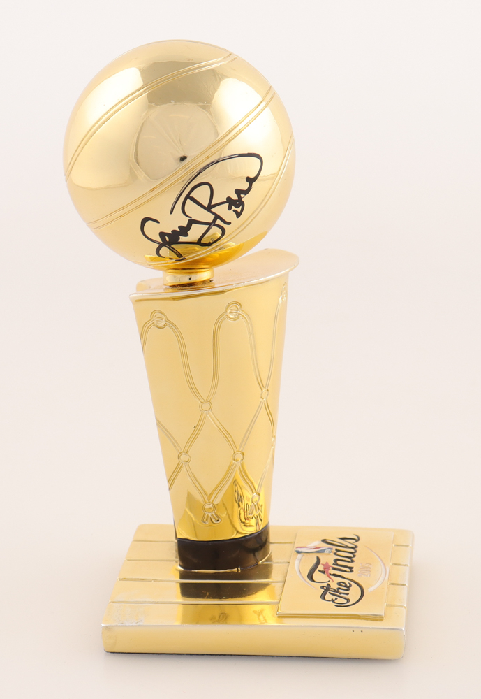 Larry Bird Signed 7" Mini NBA Replica Trophy (Beckett) | Pristine Auction