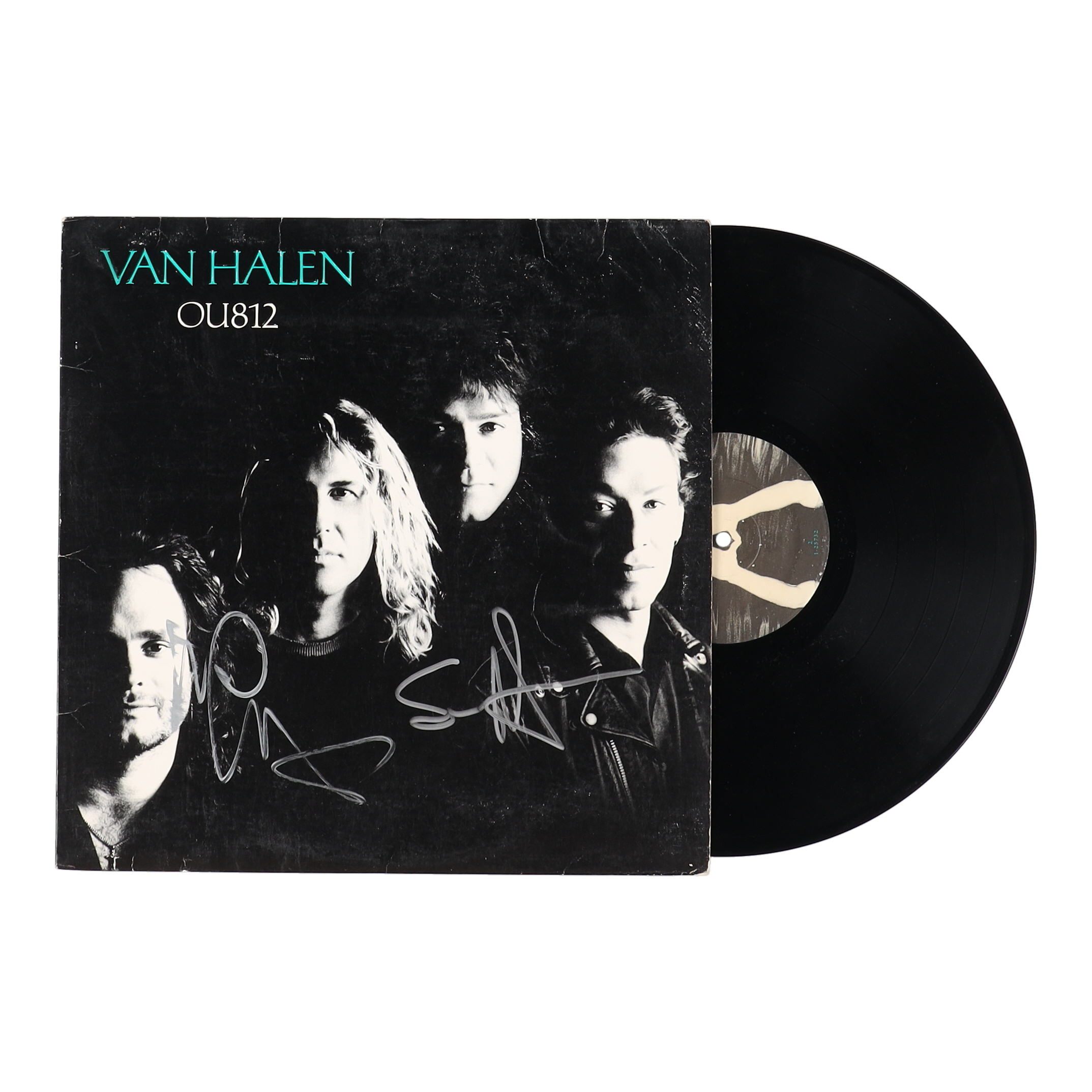 Sammy Hagar & Michael Anthony Signed "Van Halen: OU812" Vinyl Record ...