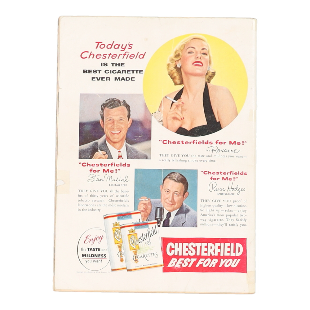 1954 Sports Illustrated Second Issue Magazine with 1954 Topps Uncut ...