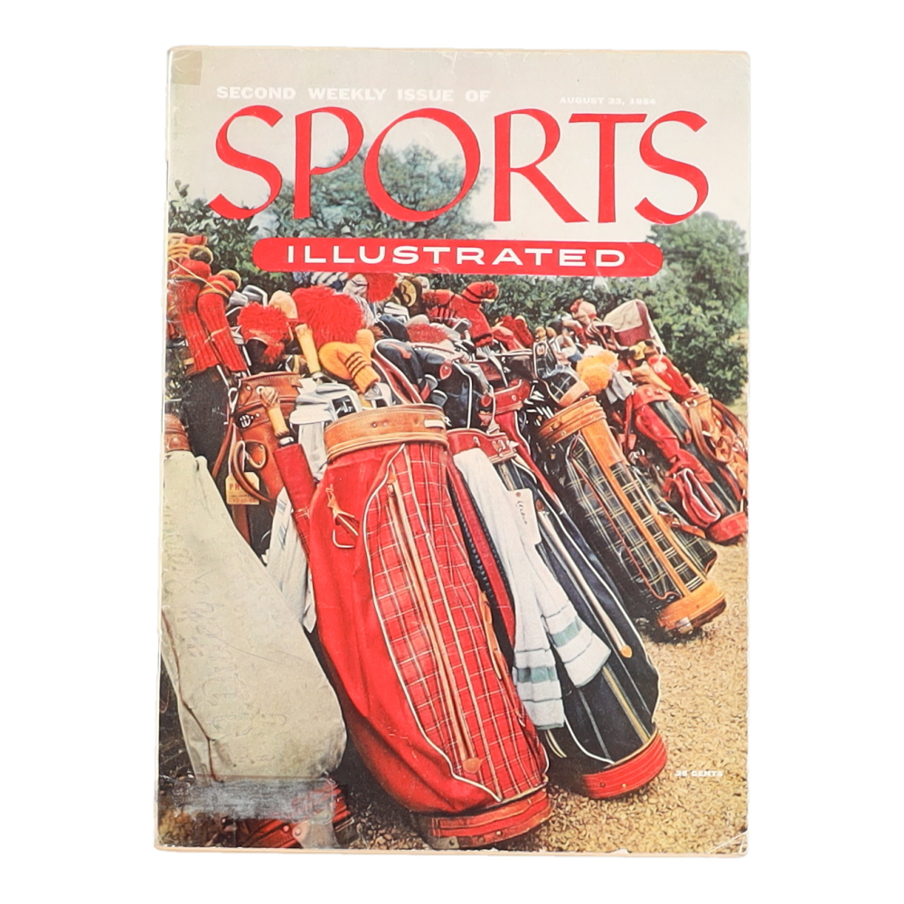 1954 Sports Illustrated Second Issue Magazine with 1954 Topps Uncut ...