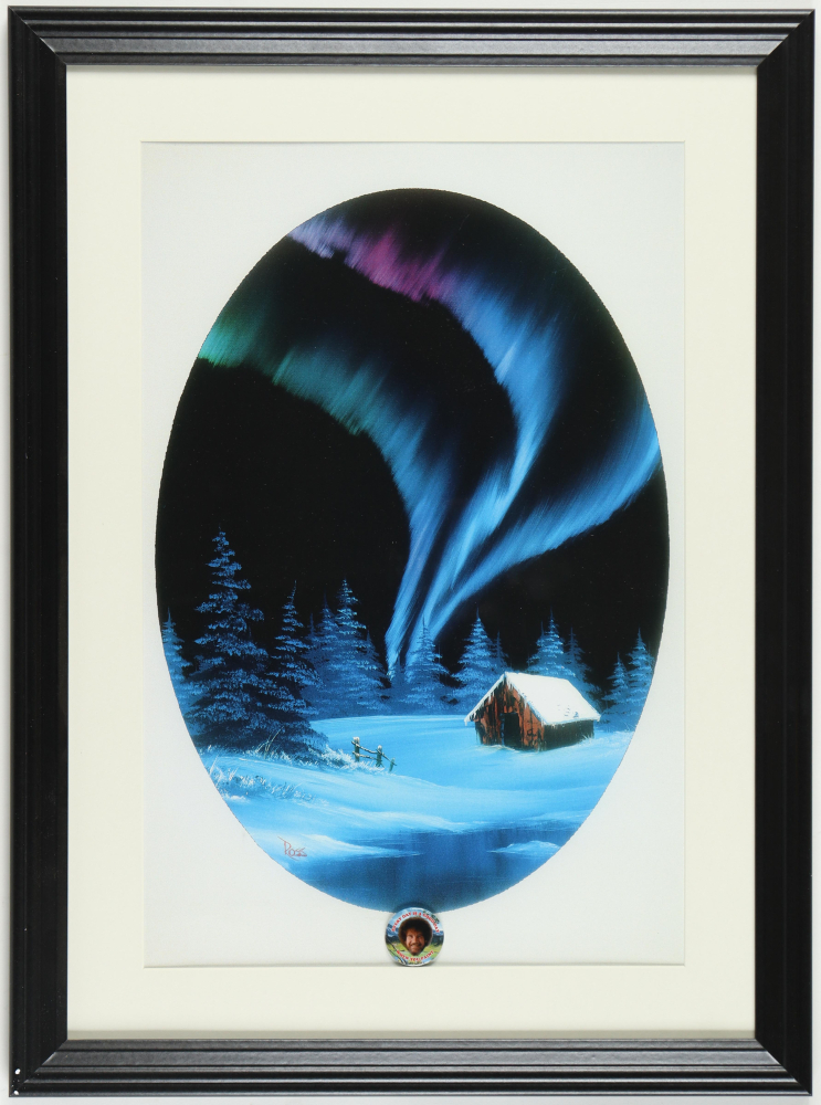 Bob Ross Custom Framed Print with "Every Day Is A Good Day When You ...