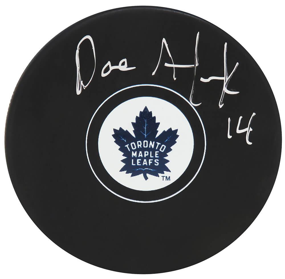 Dave Andreychuk Signed Maple Leafs Logo Hockey Puck (Schwartz ...