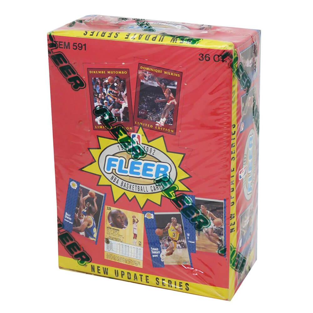 1991-92 Fleer Series 2 Factory Sealed Basketball Wax Box with (36 ...