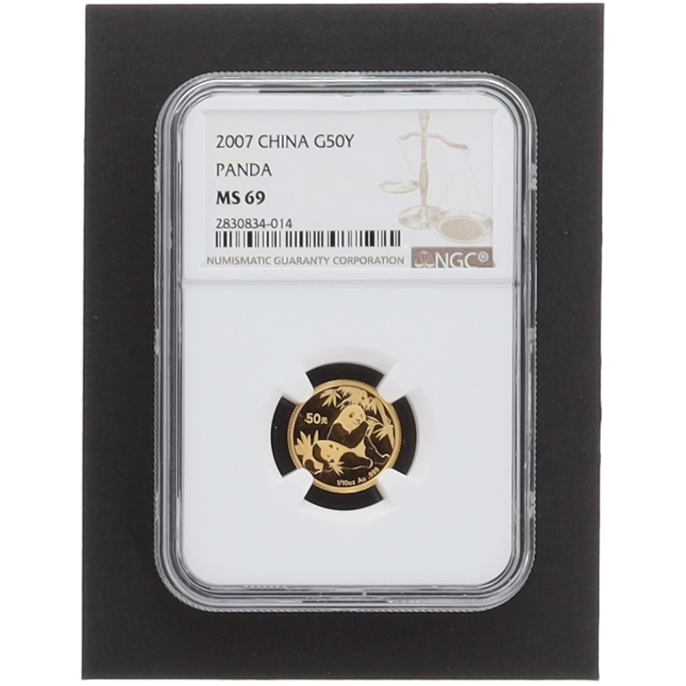 2007 China 50 Yuan Gold Panda Coin (NGS MS69) | Pristine Auction