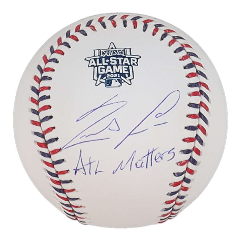 Ronald Acuna Jr. Signed 2021 All-Star Game Baseball Inscribed "ATL ...