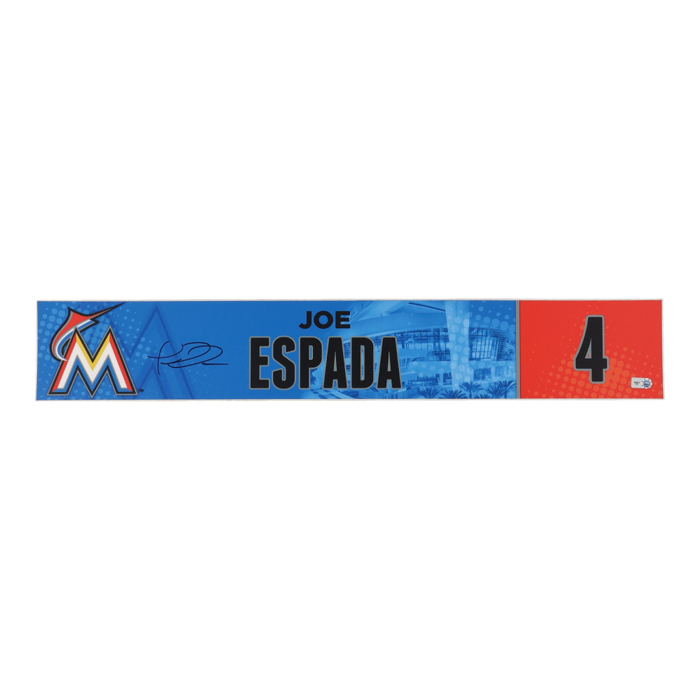 Joe Espada Signed Marlins Player Placard (MLB) | Pristine Auction