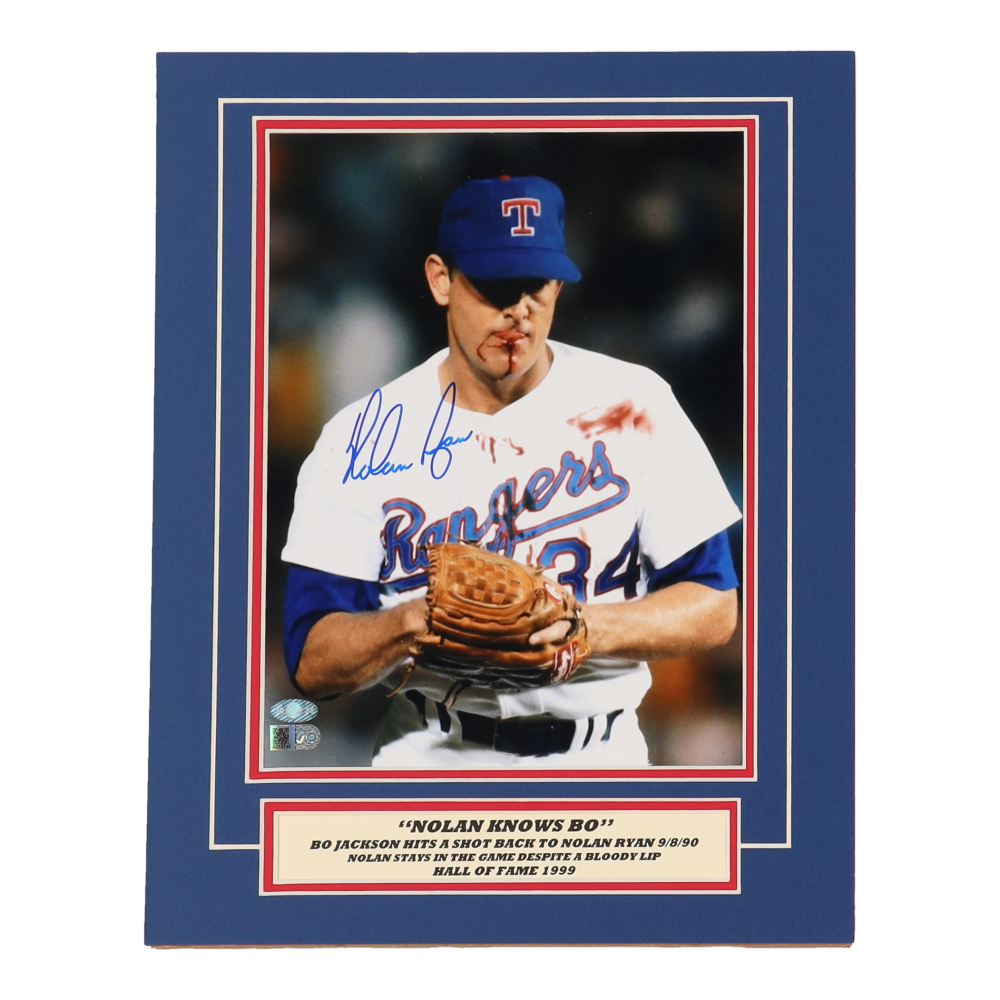 Nolan Ryan Signed Custom Matted Photo (Ryan & AIV) | Pristine Auction