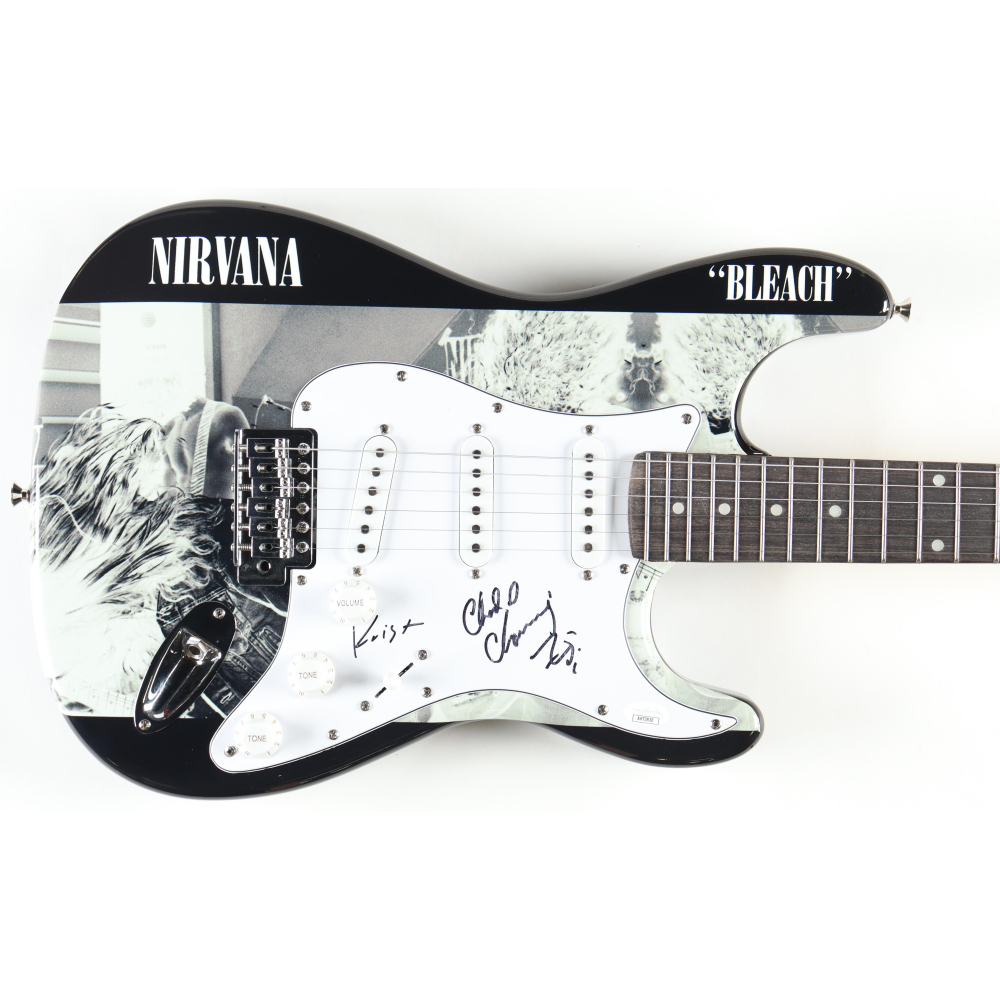 Chad Channing & Krist Novoselic Signed "Nirvana: Bleach" Custom 39 ...