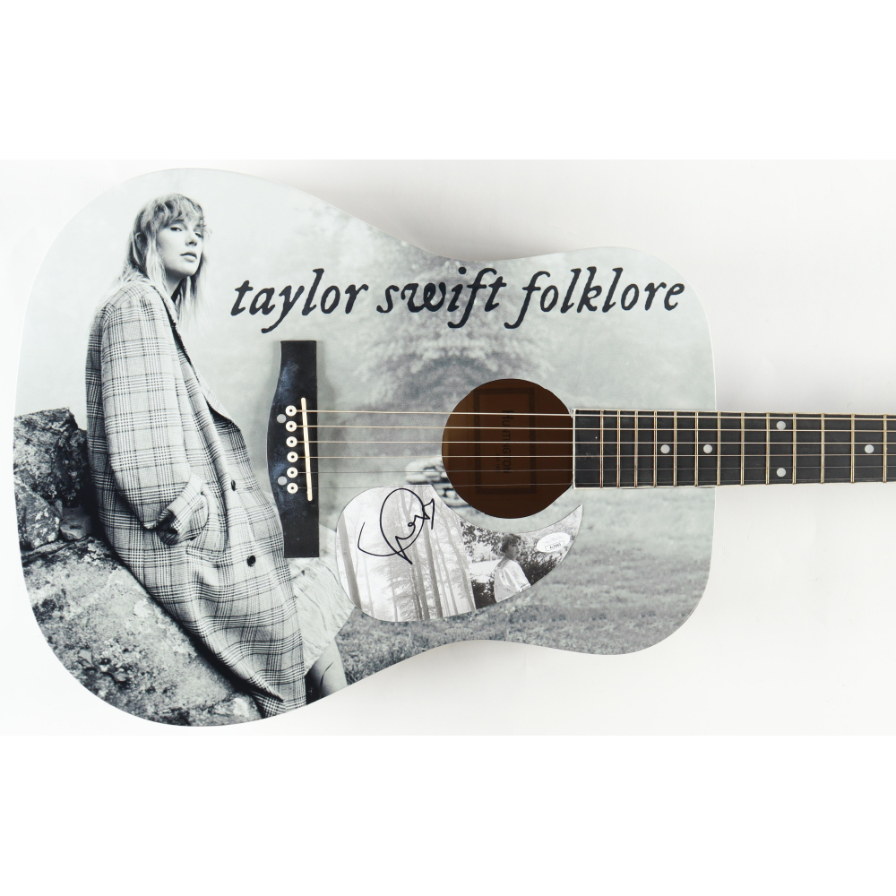 Taylor Swift Signed "Folklore" Custom 39" Acoustic Guitar (JSA ...