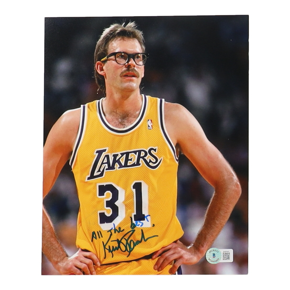 Kurt Rambis Signed Lakers 8x10 Photo Inscribed "All the Best" (Beckett ...
