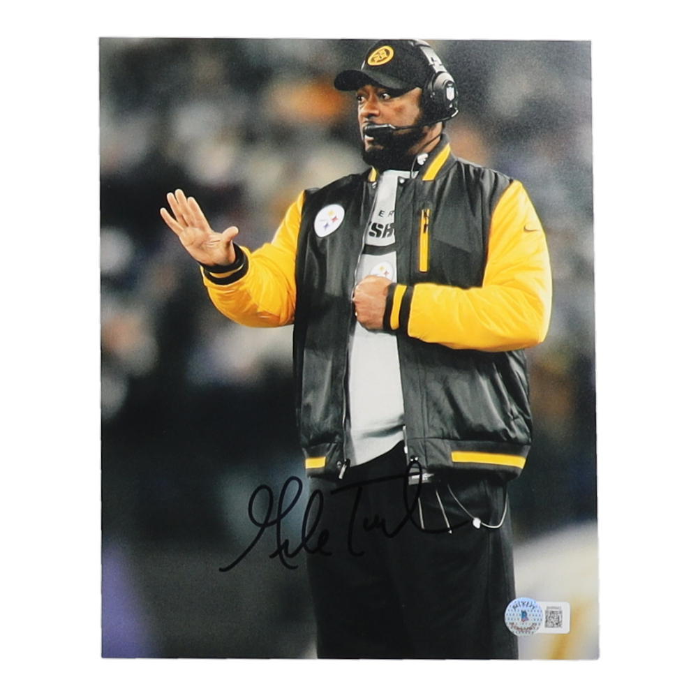 Mike Tomlin Signed Steelers 8x10 Photo (Beckett) | Pristine Auction