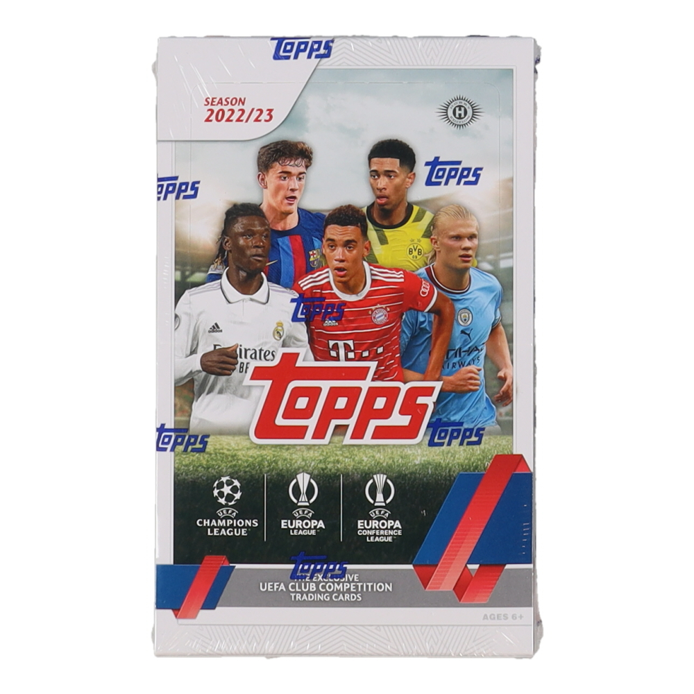 2022-23 Topps UEFA Club Competitions Soccer Hobby Box with (24) Packs | Pristine Auction