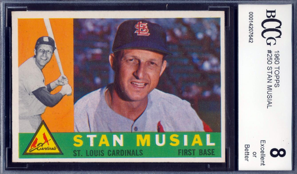Stan Musial 1960 Topps #250 (BCCG 8) | Pristine Auction
