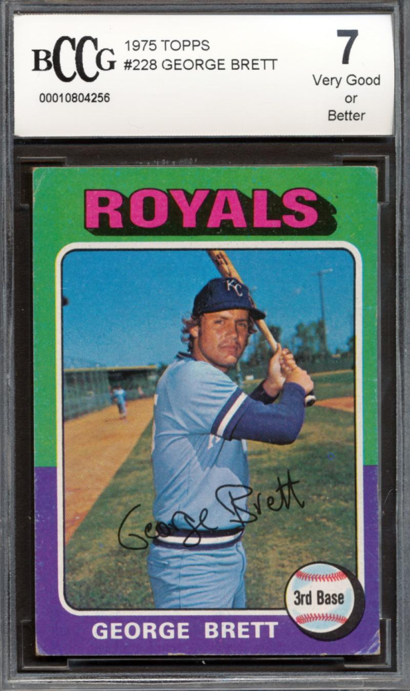 George Brett 1975 Topps #228 RC (BCCG 7) | Pristine Auction