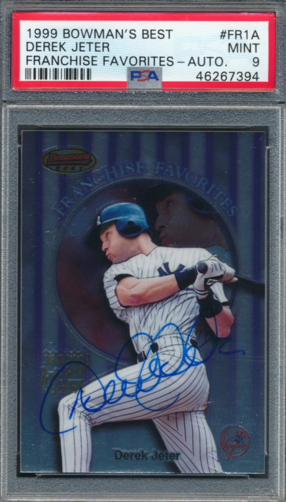 Derek Jeter 1999 Bowman's Best Franchise Favorites Autographs #FR1A ...