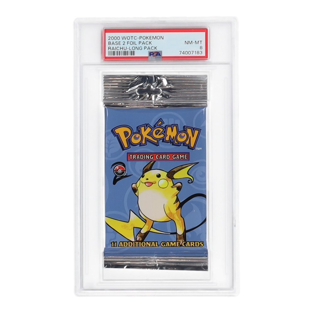 1999 Pokemon TCG Base 2 Unlimited Long Stem Booster Pack with (11 ...