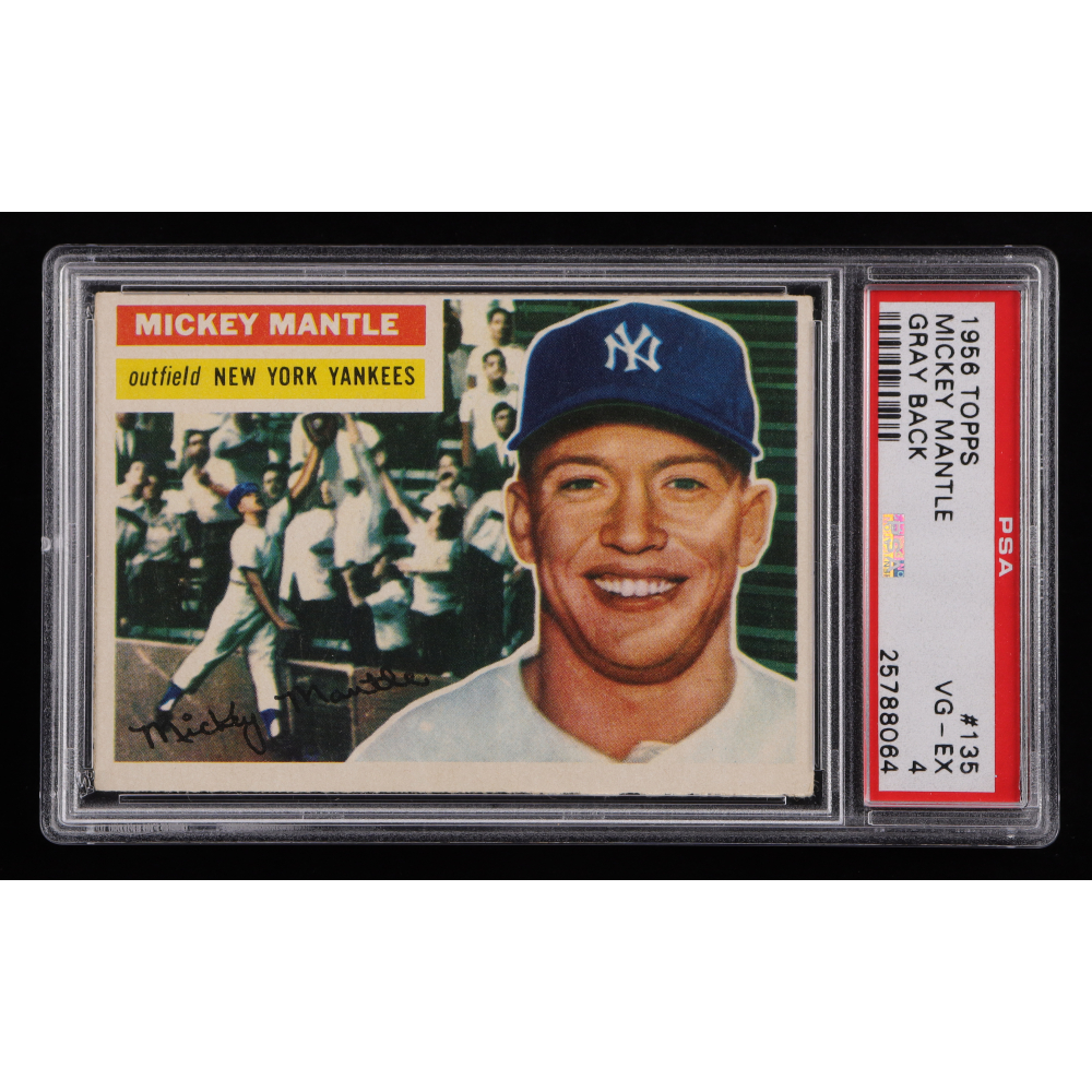 Mickey Mantle 1956 Topps #135 (PSA 4) | Pristine Auction