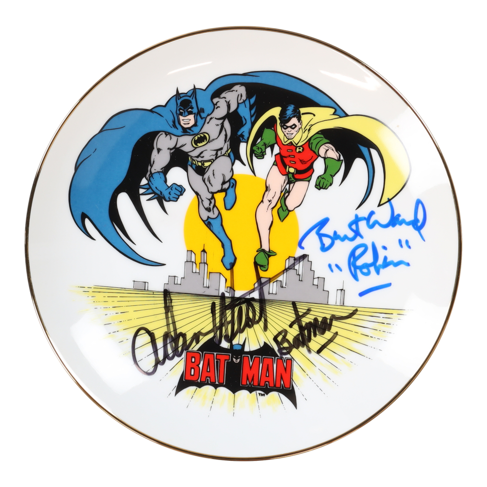 Adam West & Burt Ward Signed "Batman" Commemorative Art Print Plate ...