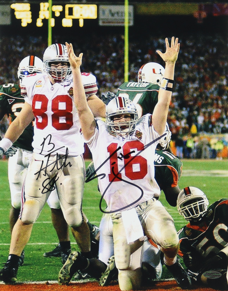 Craig Krenzel & Ben Harstock Signed Ohio State Buckeyes 11x14 Photo ...