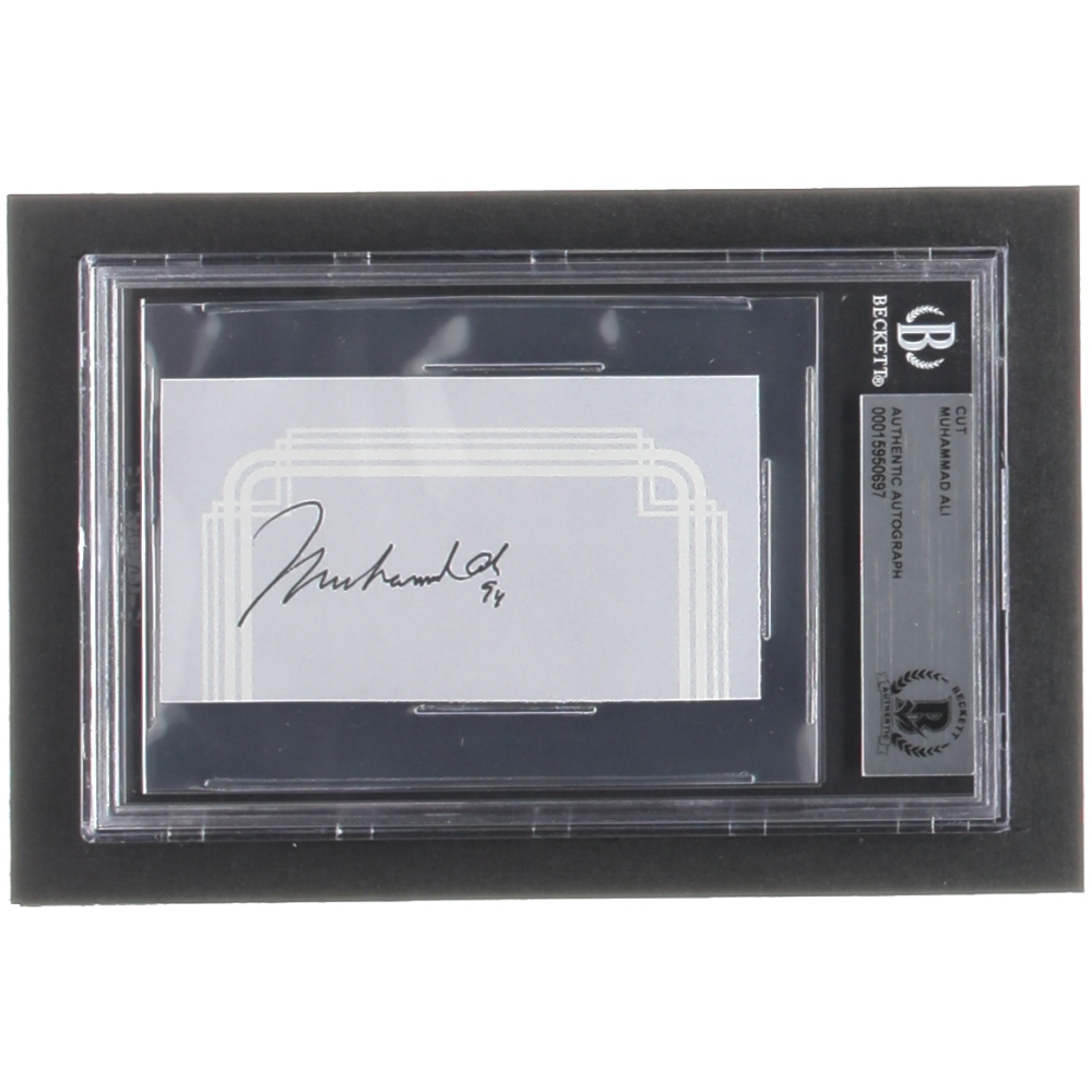 Muhammad Ali Signed Cut (BGS) | Pristine Auction