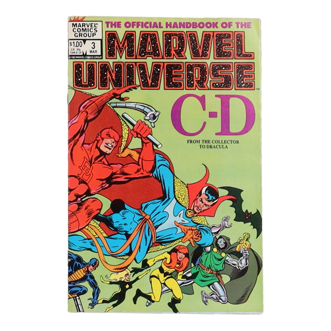 1983 "Official Handbook Of The Marvel Universe" Issue #3 Marvel Comic ...