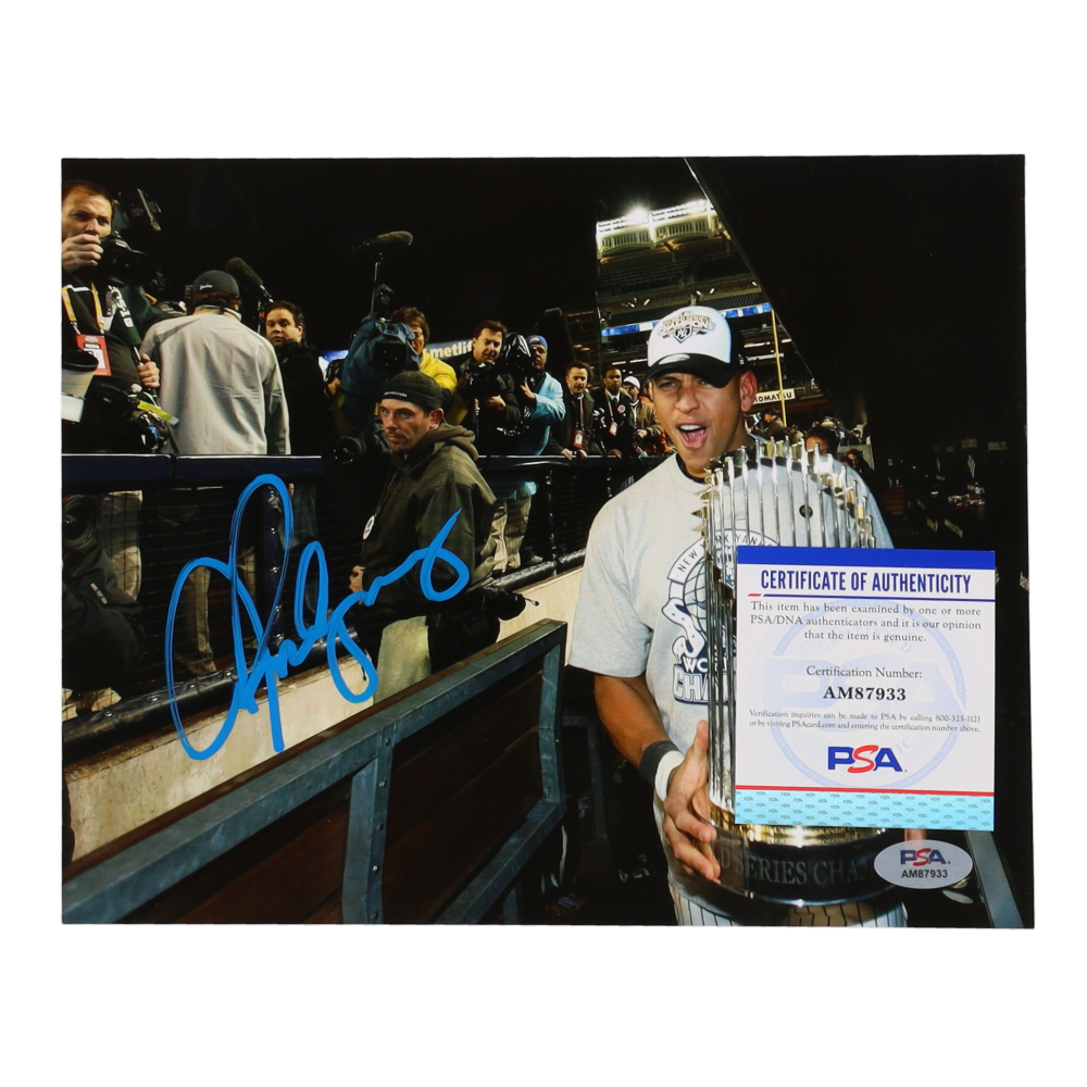 Alex Rodriguez Signed Yankees 8x10 Photo (PSA) | Pristine Auction